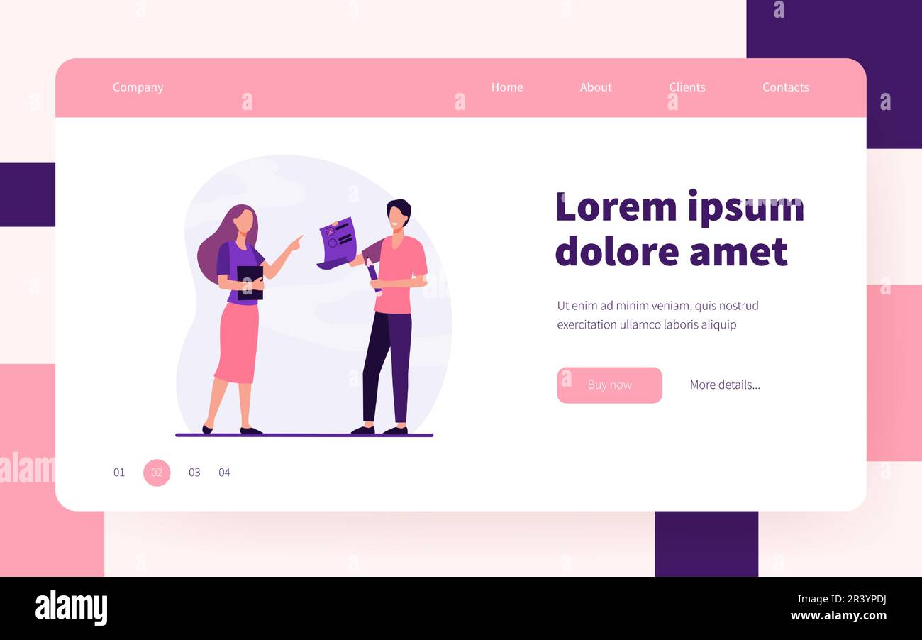 Student giving test to teacher Stock Vector Image & Art - Alamy