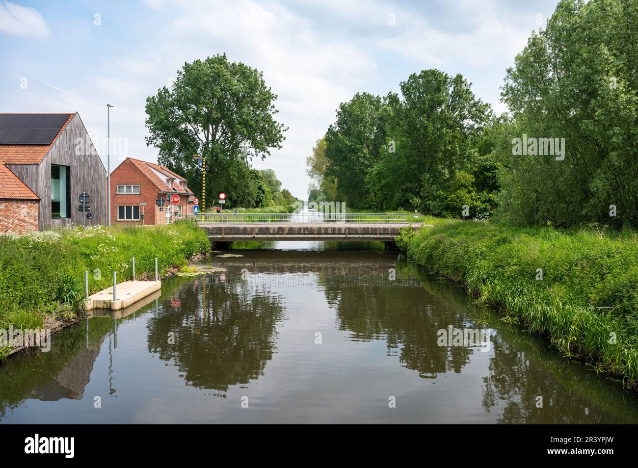 Stekene, East Flemish Region, Belgium - May 21, 2023 - Trees and ...