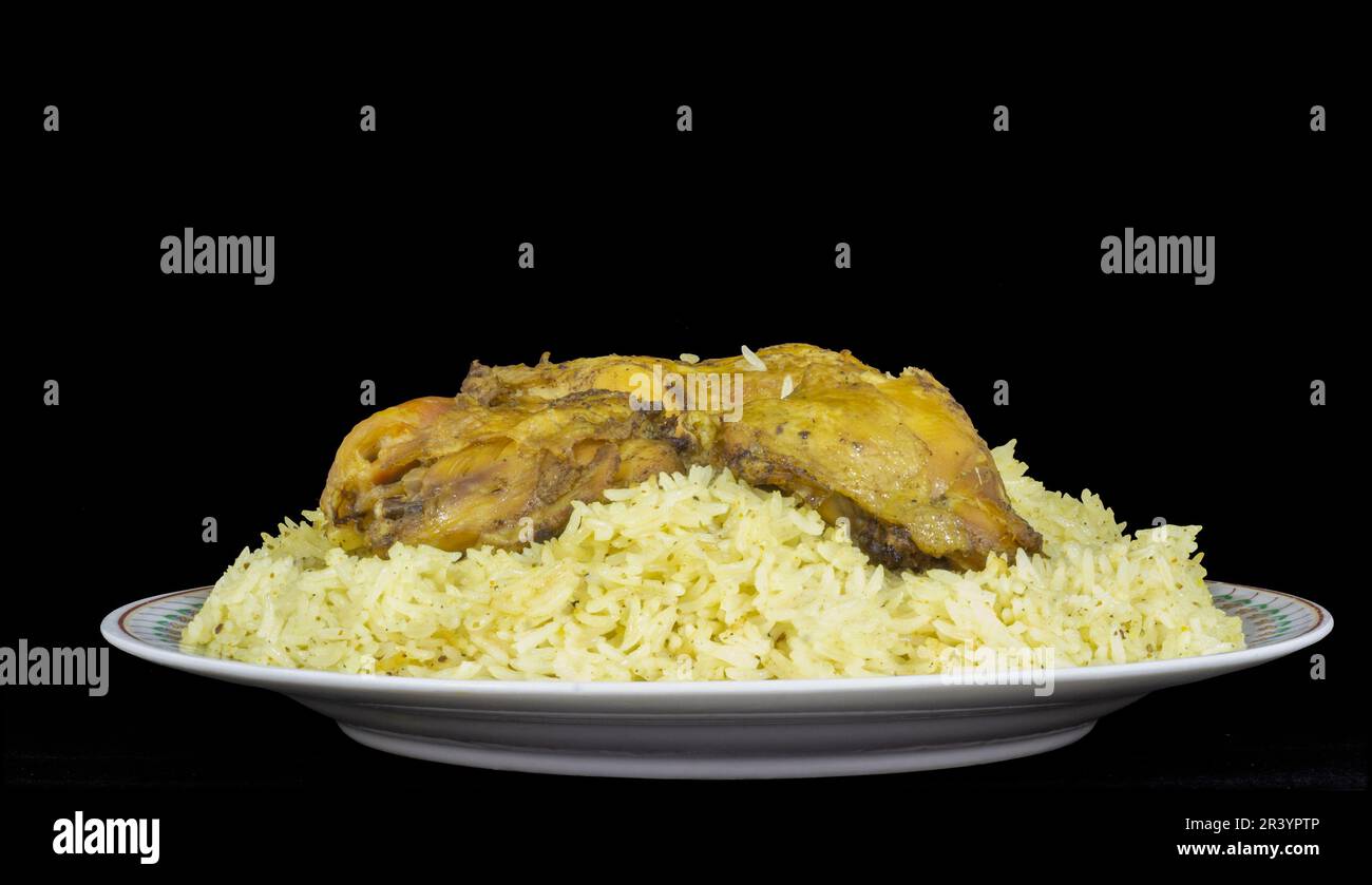 chicken Kabsa - mixed rice dishes that originate in Yemen. Middle ...
