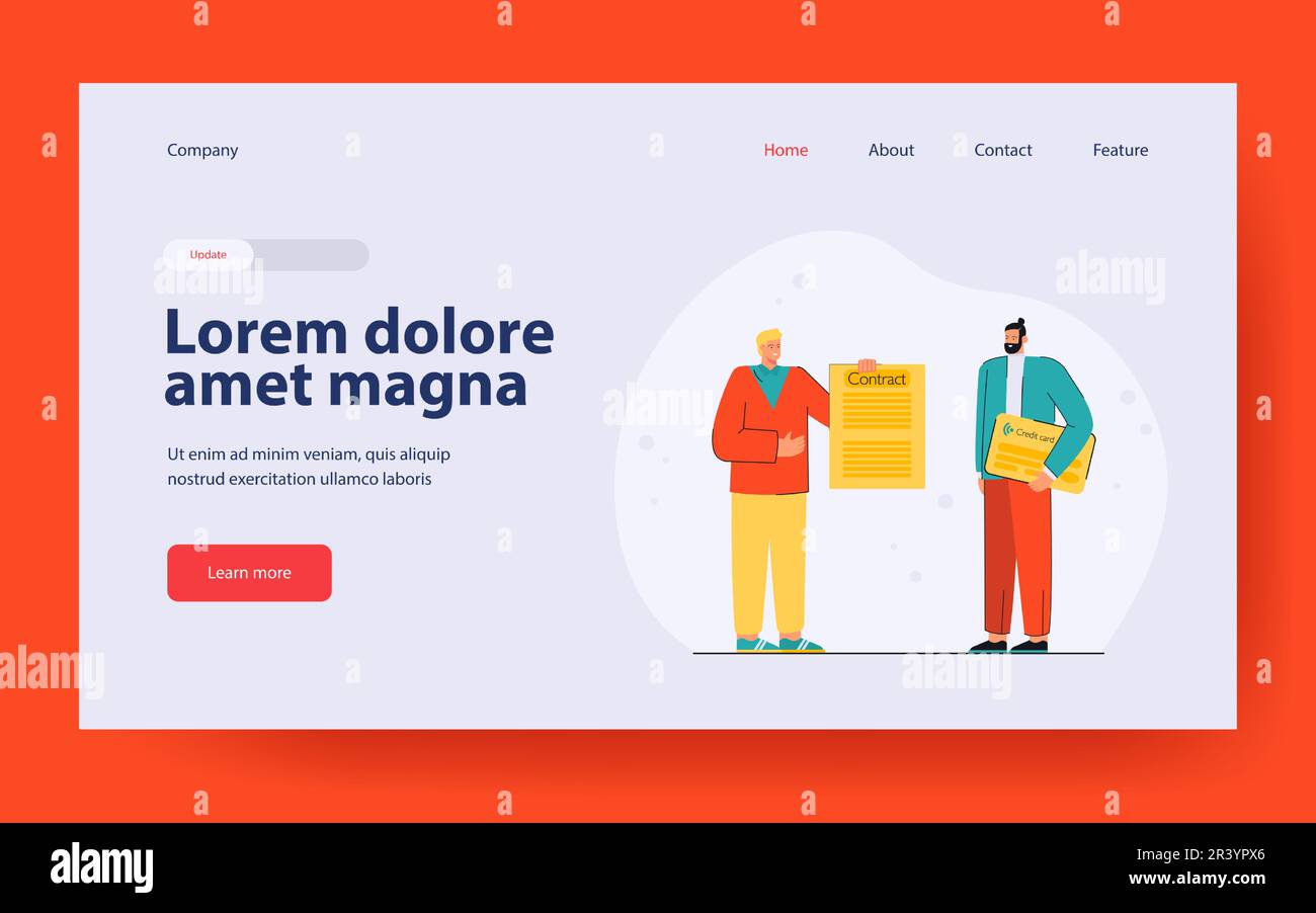 Man giving bank card Stock Vector Images - Alamy