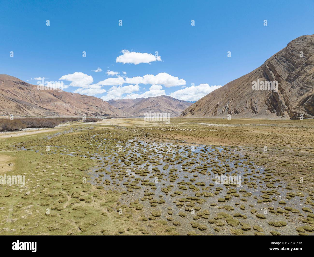 Lhasa. 25th May, 2023. This aerial photo taken on May 25, 2023 shows ...