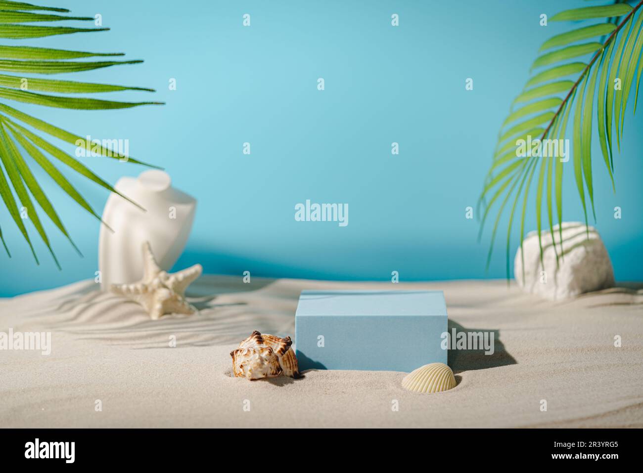 Empty platform podium Stock Photo - Alamy