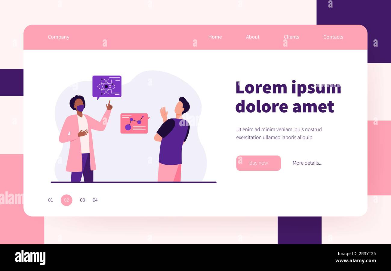 Two scientists discussing scientific theories Stock Vector Image & Art ...