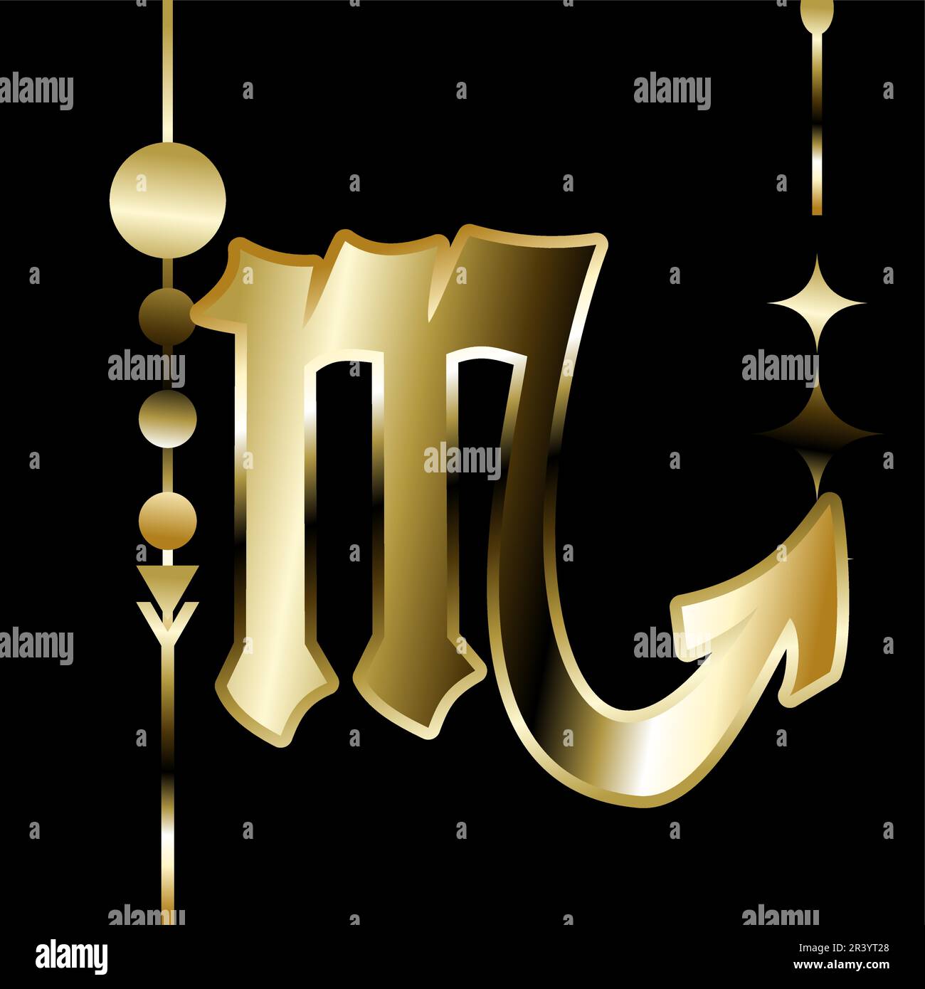 Scorpio symbol sticker hi-res stock photography and images - Alamy