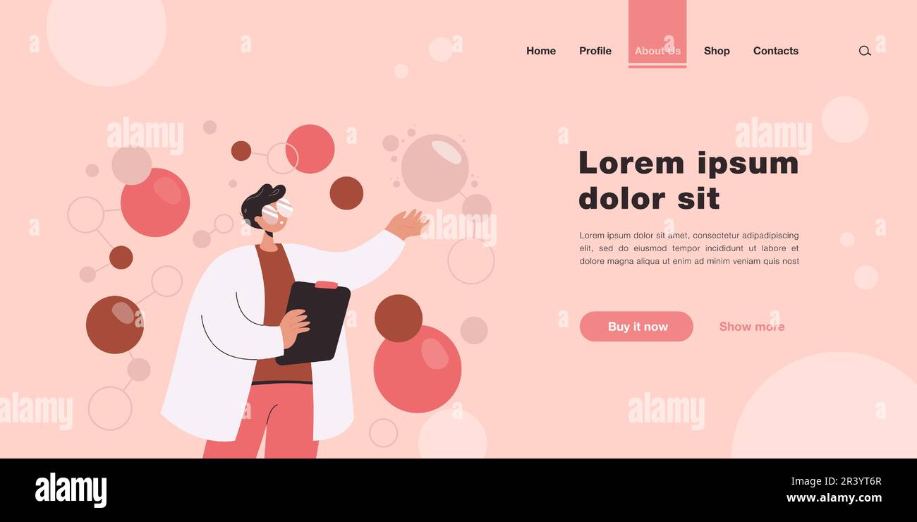 Cartoon character doing scientific research Stock Vector Image & Art ...