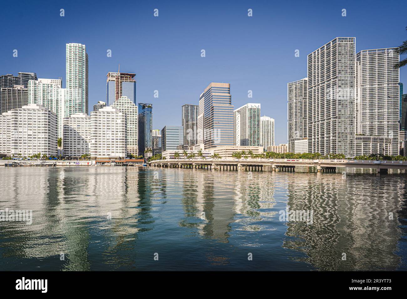 Miami, USA - December 5, 2022. View of the Brickell buildings in Miami ...