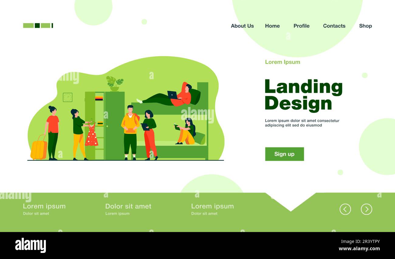 Student accommodation room Stock Vector Images - Alamy