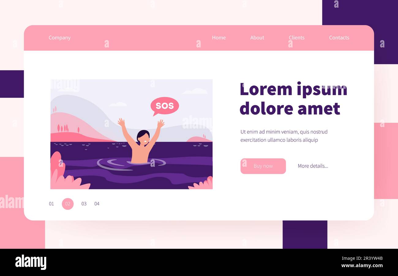 Boy lake swimming Stock Vector Images - Alamy