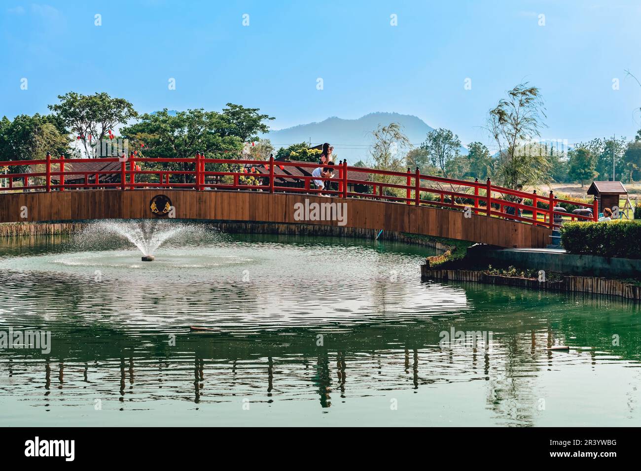 KANCHANABURI-THAILAND,MARCH 30, 2023 : Beautiful scenery of tourist attractions of famous ...