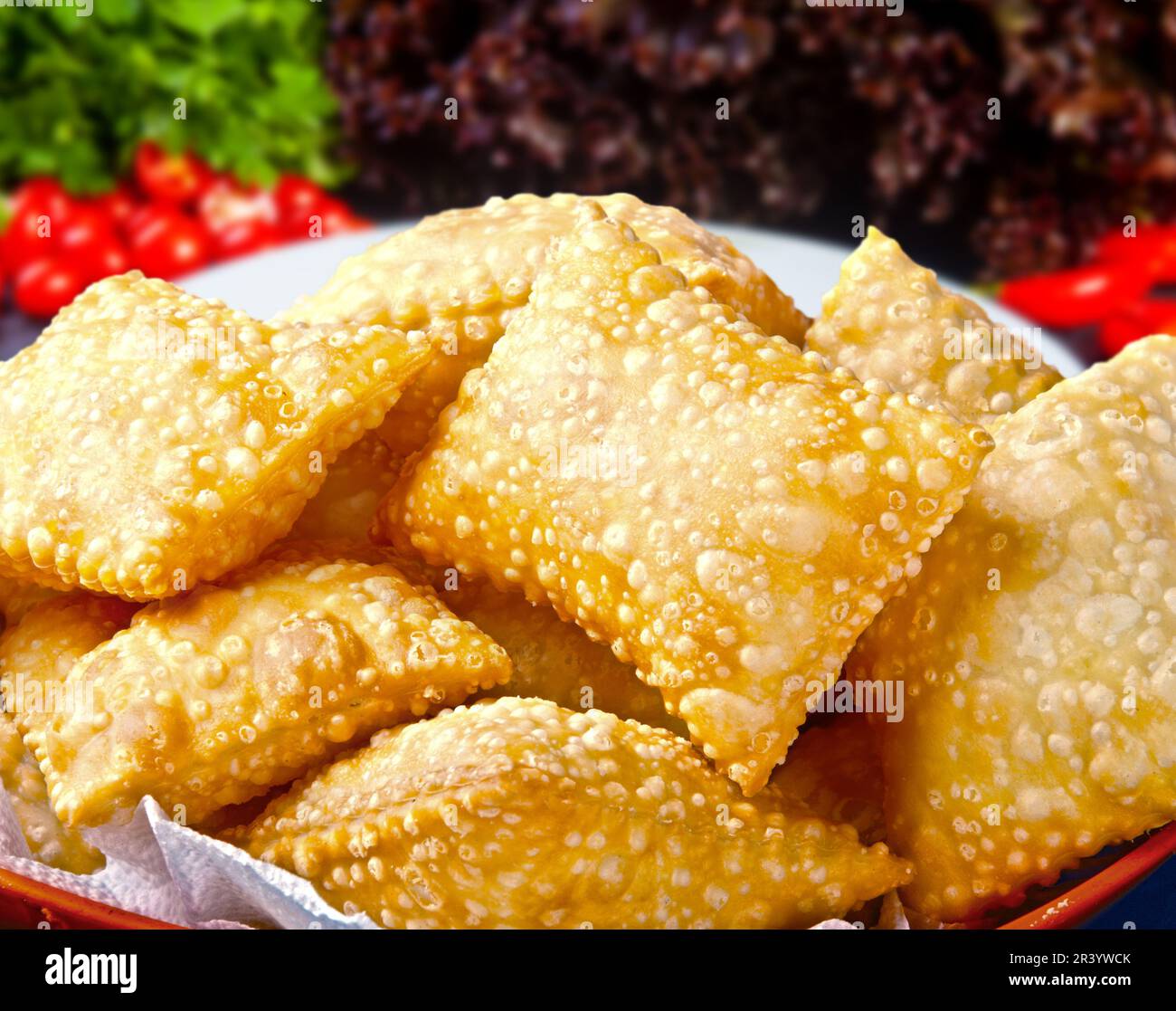 Pastel, Brazilian snack, Traditional Brazilian pastry Stock Photo - Alamy