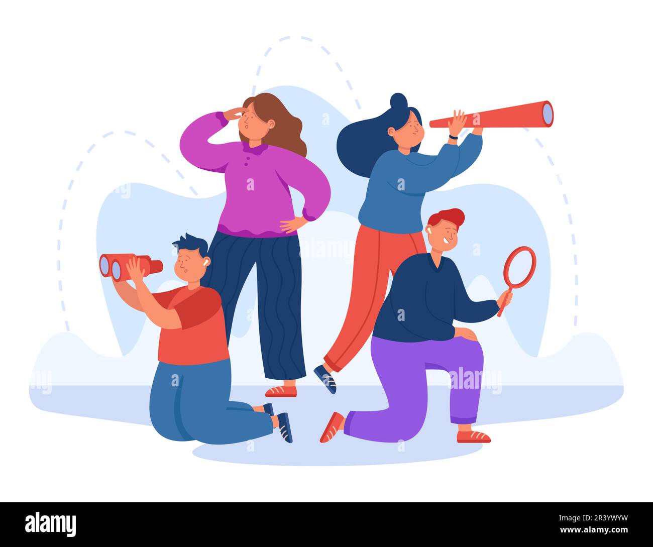 Searching horizon Stock Vector Images - Alamy