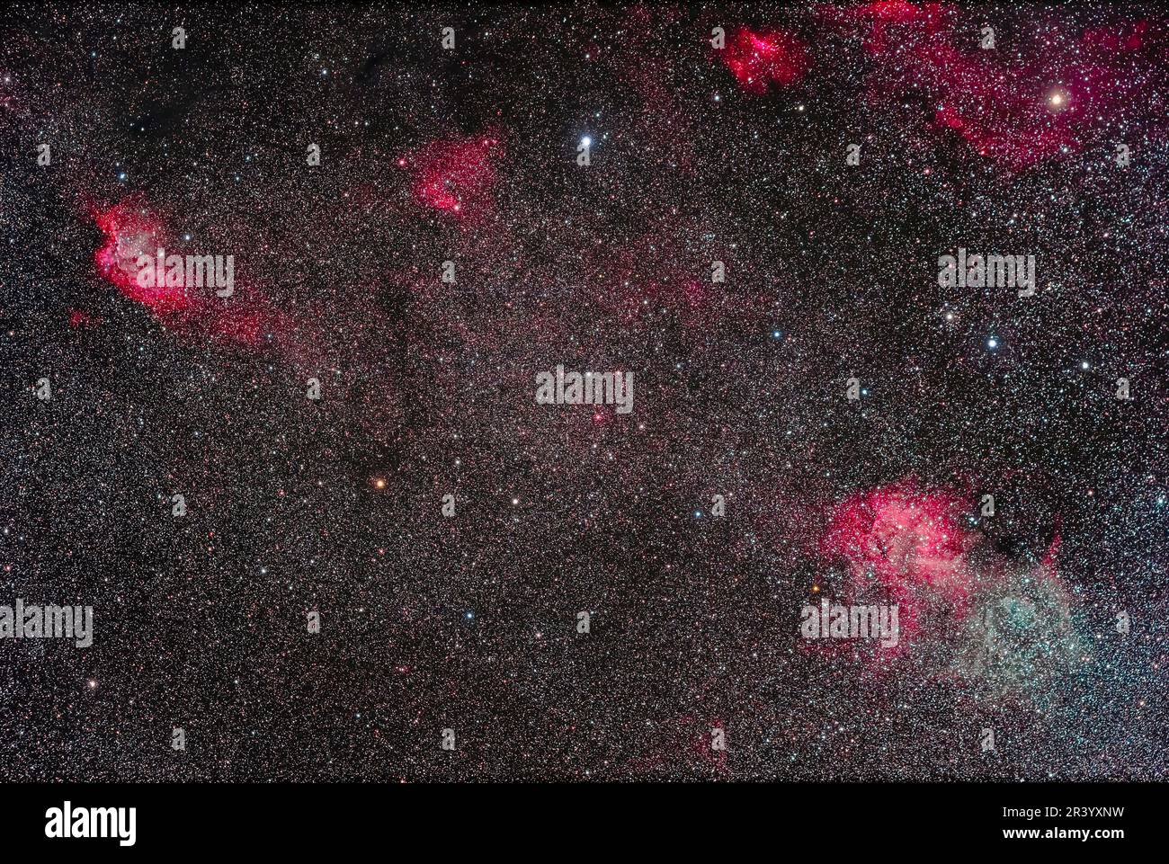 The Wizard Nebula and Delta Cephei region in Cepheus Stock Photo - Alamy