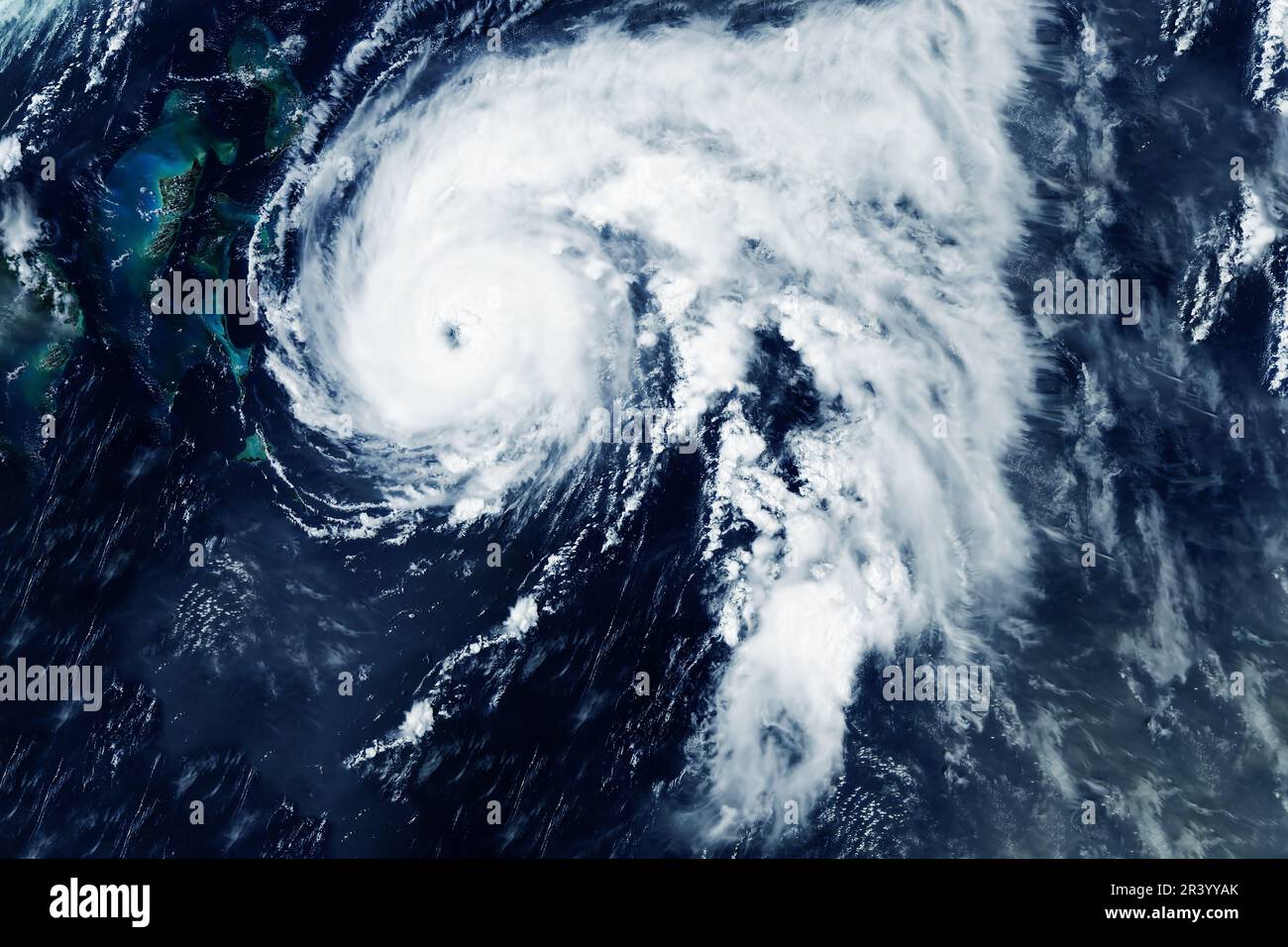 Hurricane, atmospheric cyclone from space. Elements of this image ...