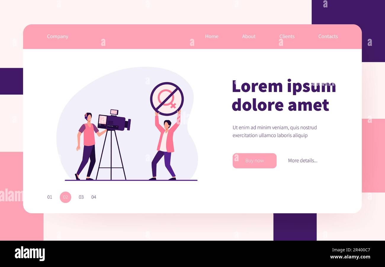 Influencer or activist showing no woman allowed sign Stock Vector Image ...