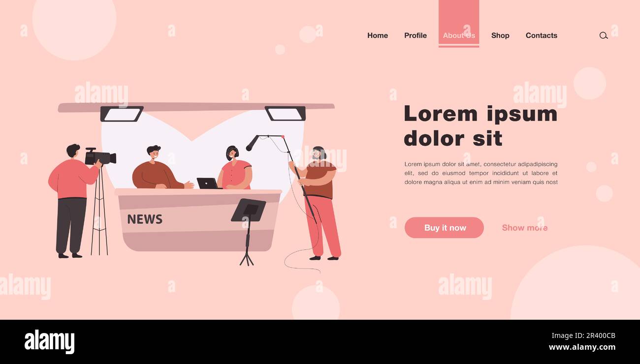 Female journalists Stock Vector Images - Alamy