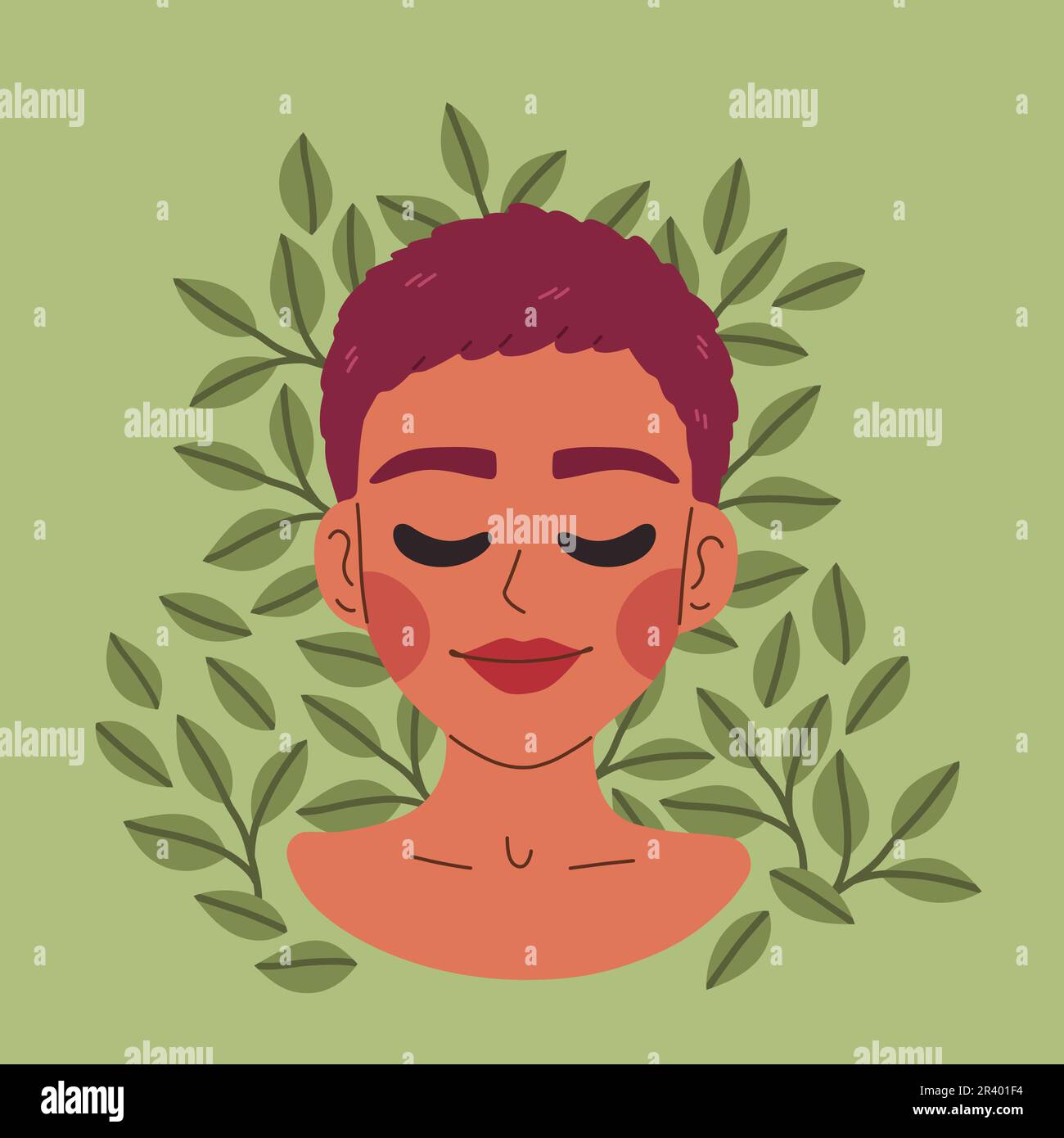 Woman self acceptance personality Stock Vector Images - Alamy