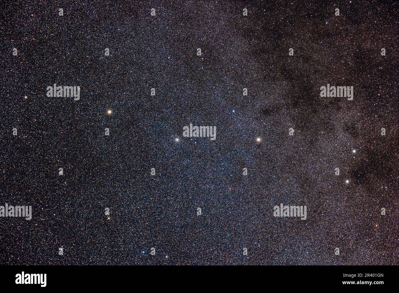 The small constellation of Sagitta the Arrow showing the prominent star ...