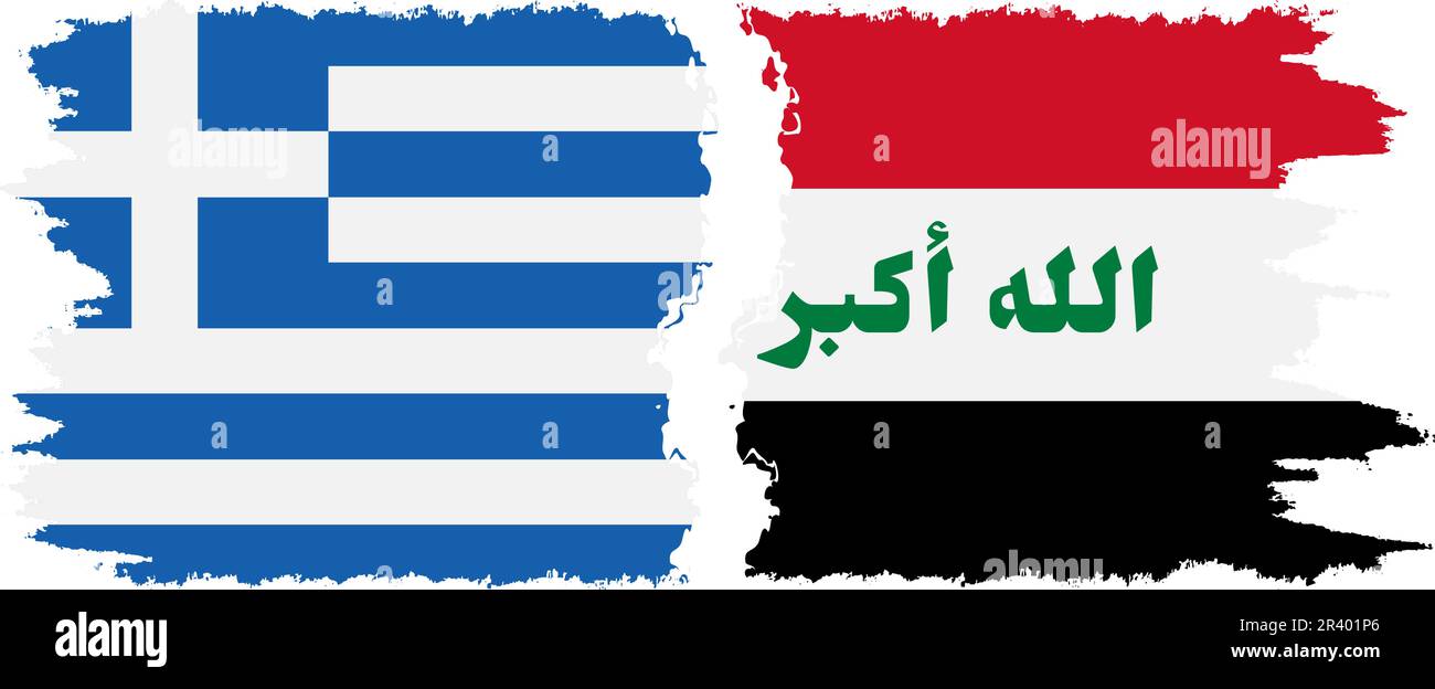 Greece iraq flag Stock Vector Images - Alamy