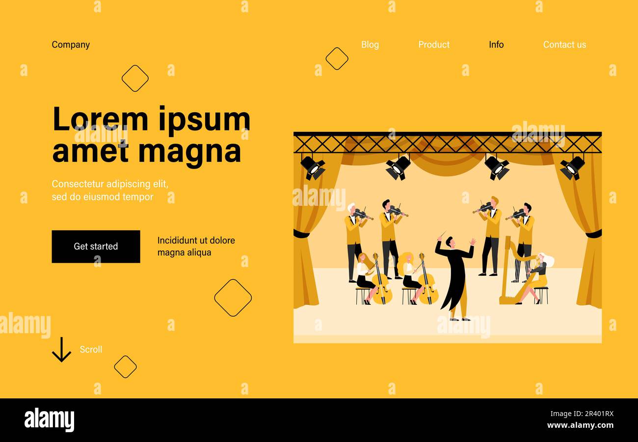 Theater stage cartoon hi-res stock photography and images - Alamy