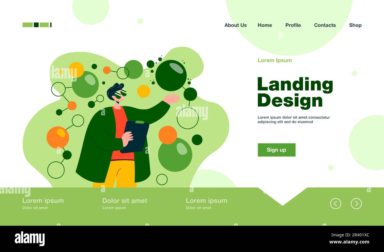 Cartoon character doing scientific research Stock Vector Image & Art ...