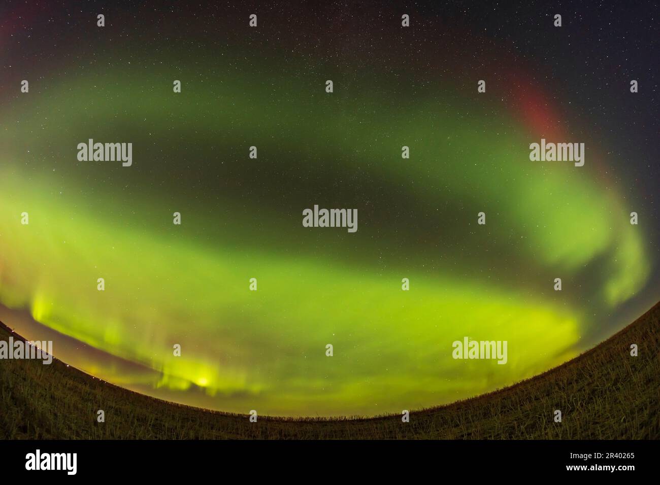 A G2 auroral storm with the curtains exhibiting a horizontal dunes ...