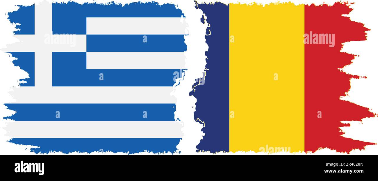 Romania greece flag hi-res stock photography and images - Alamy