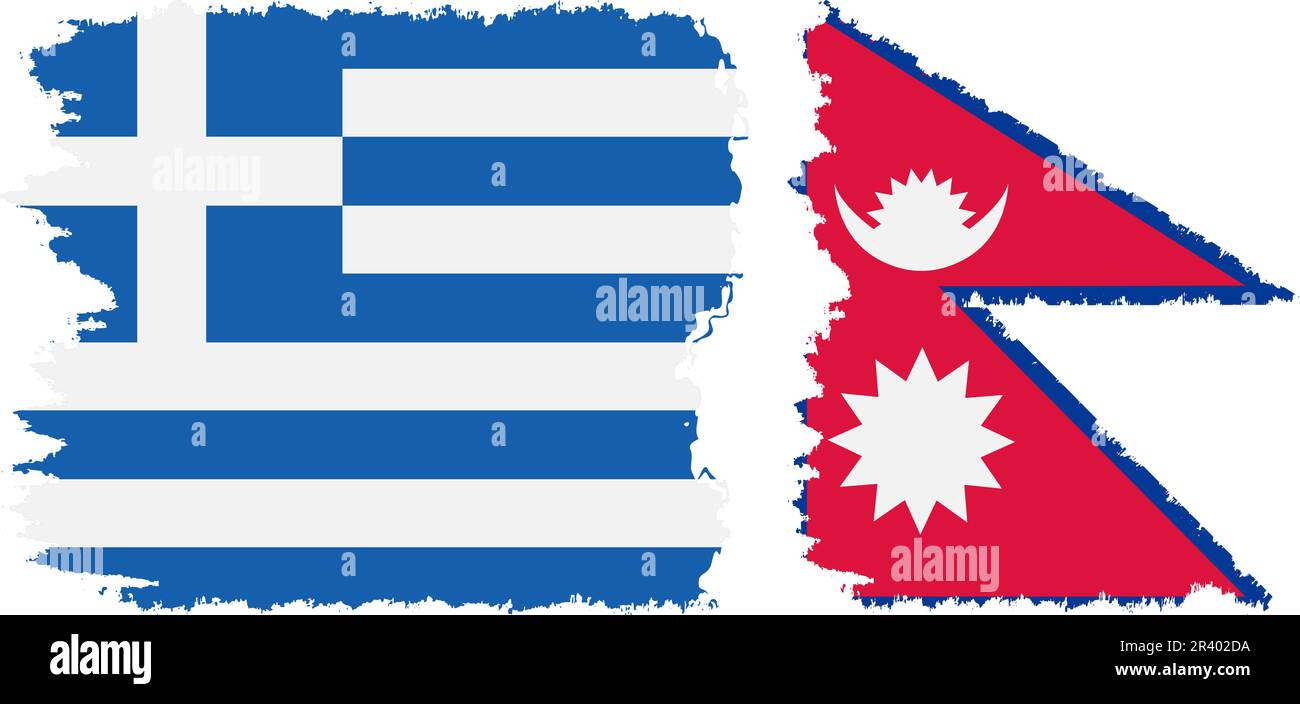 Nepal greece flag Stock Vector Images - Alamy