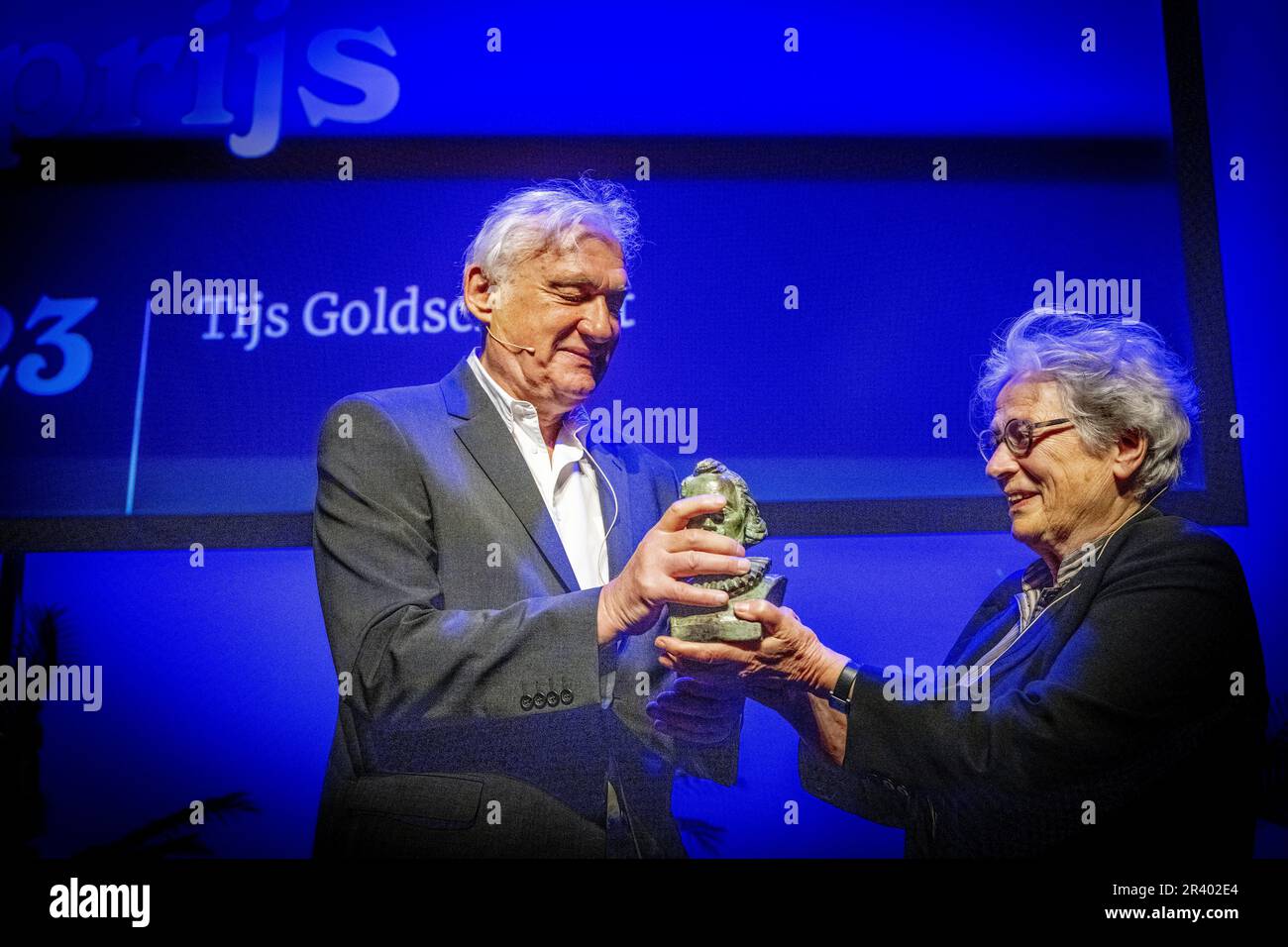 THE HAGUE - Writer and behavioral biologist Tijs Goldschmidt receives ...