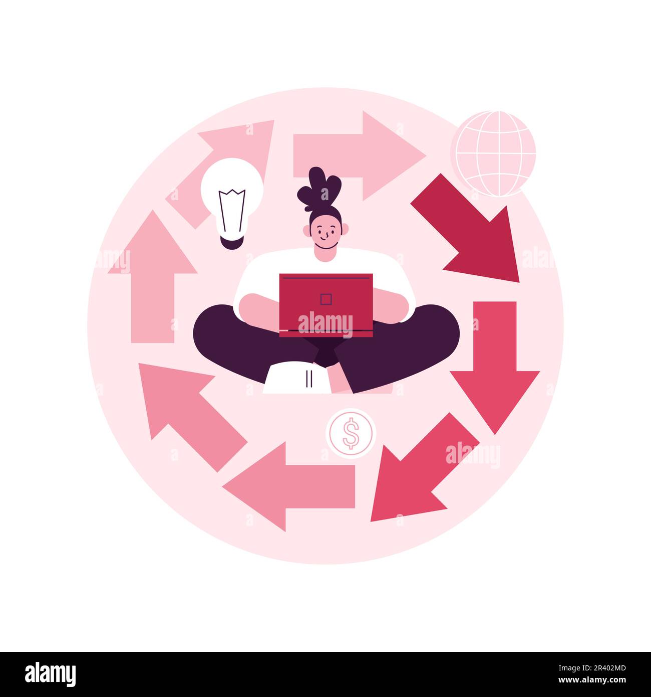Agile project management abstract concept vector illustration. Agile ... Agile project management abstract concept vector illustration. Agile ...