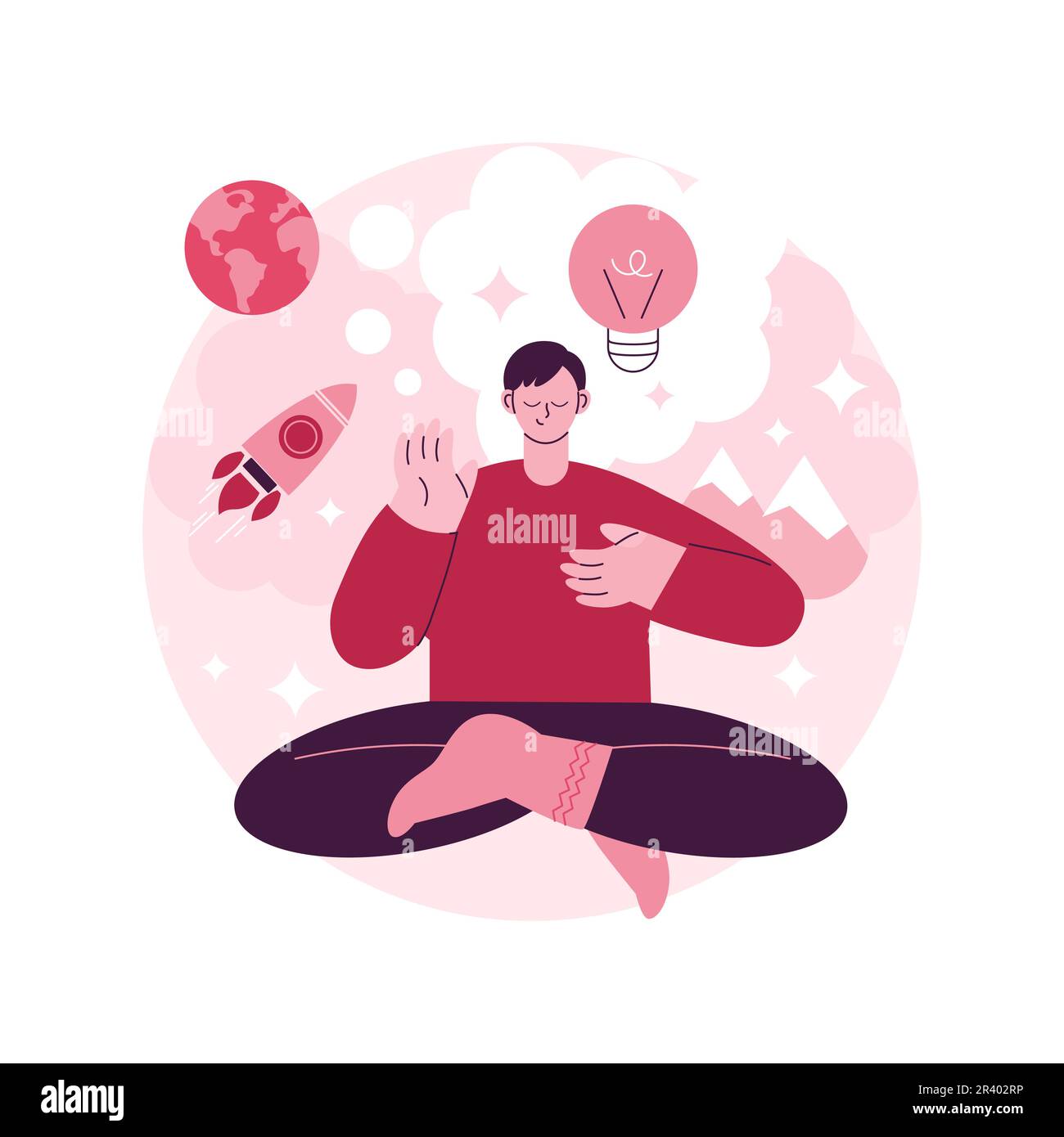 Imagination abstract concept vector illustration. Human imagination ...