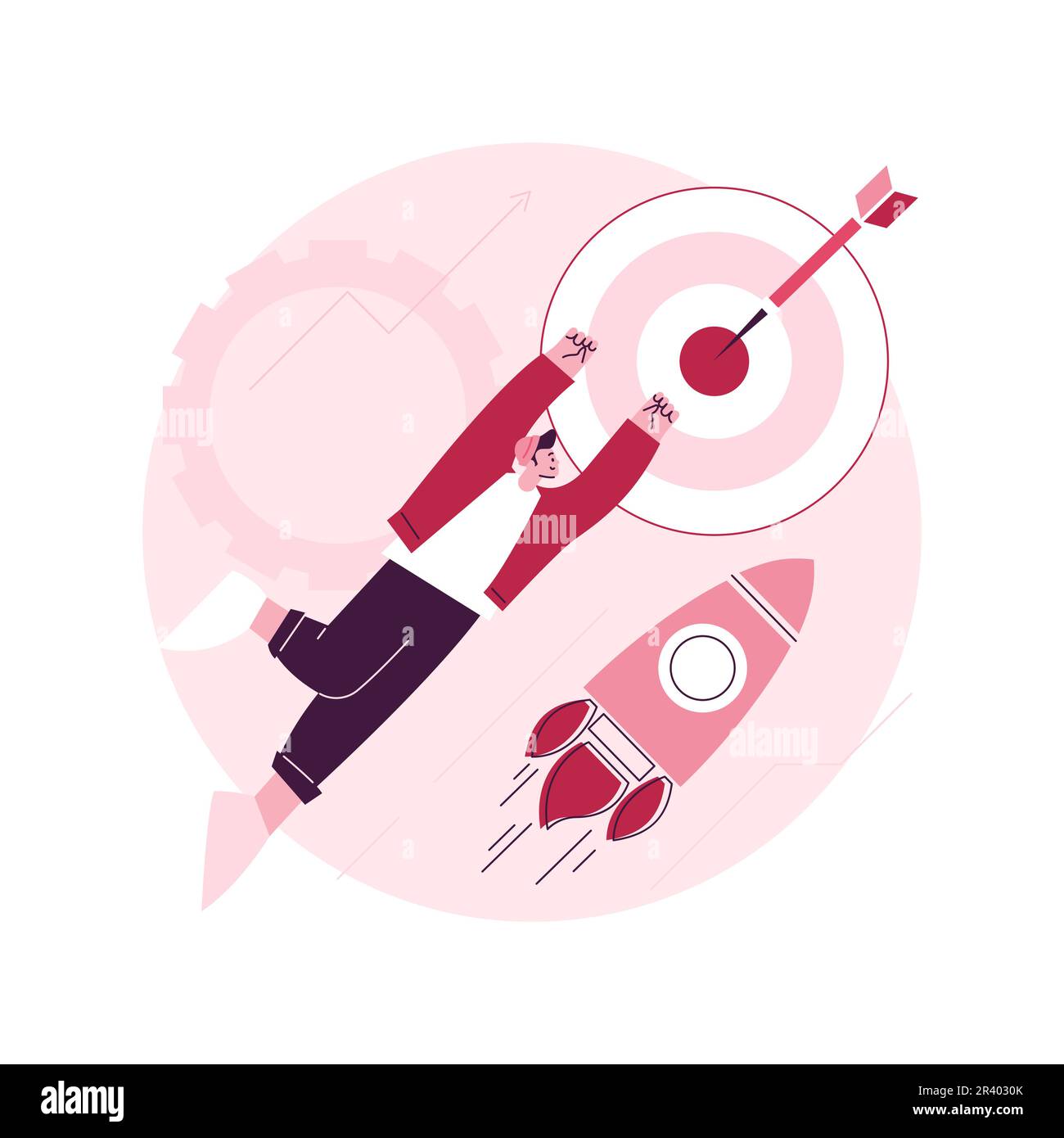 Goals abstract concept vector illustration. Business growth, strategic ...