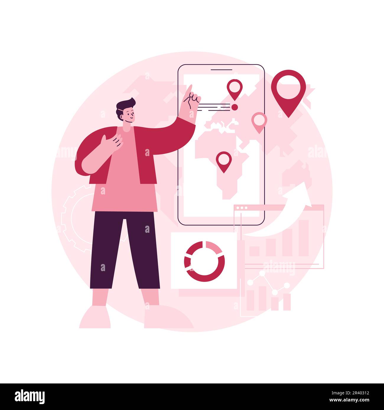 Marketing campaign management abstract concept vector illustration ...