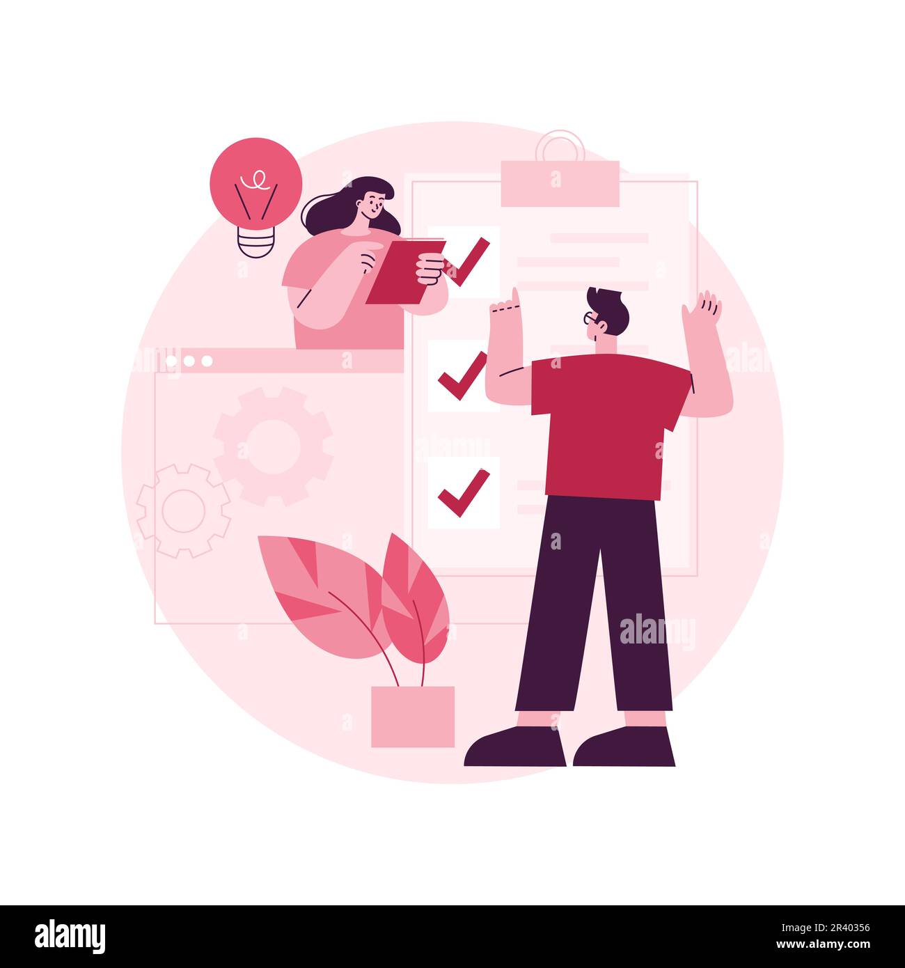 Business plan abstract concept vector illustration. Strategic business ...