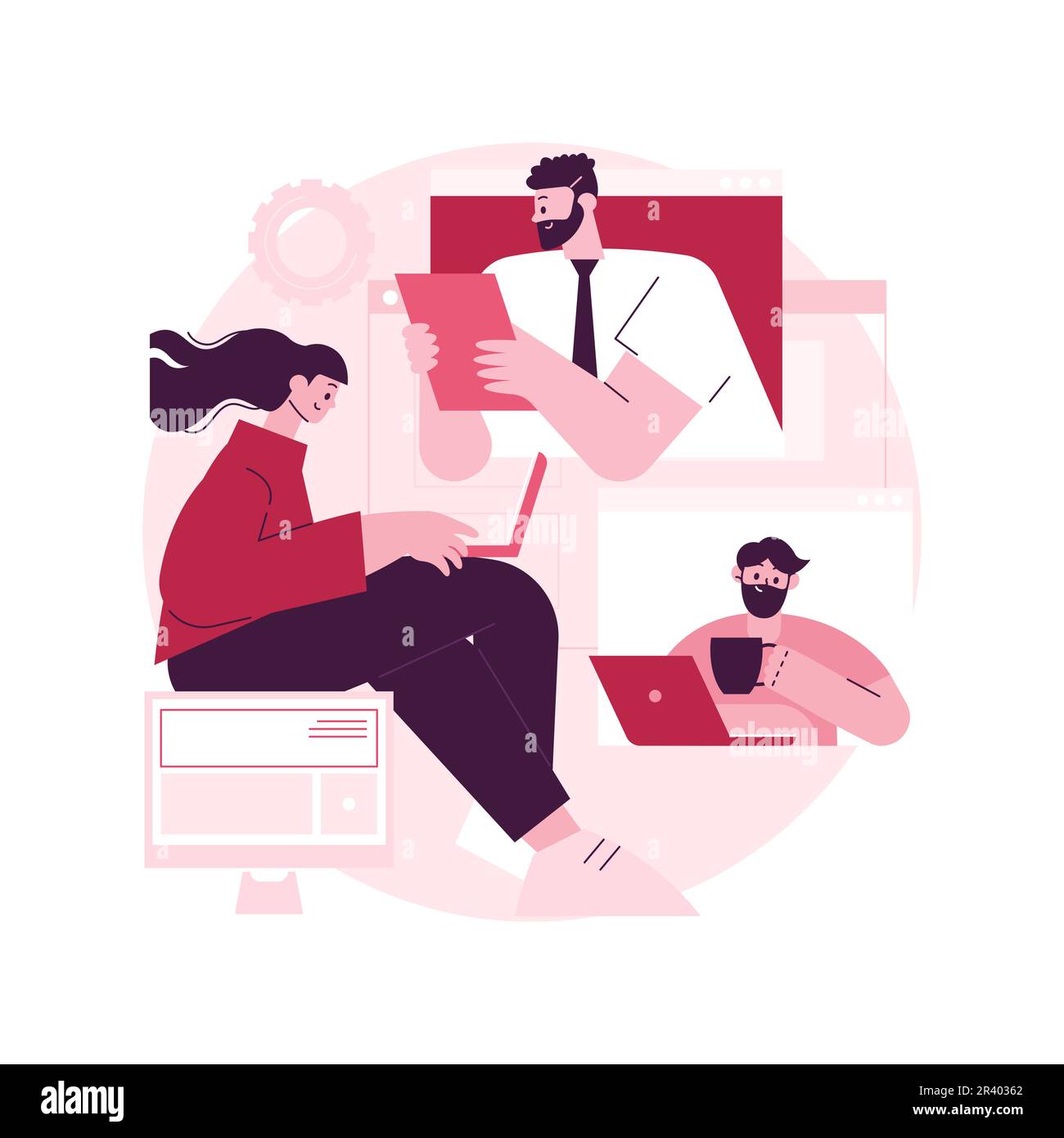 Workflow abstract concept vector illustration. Development team ... Workflow abstract concept vector illustration. Development team ...