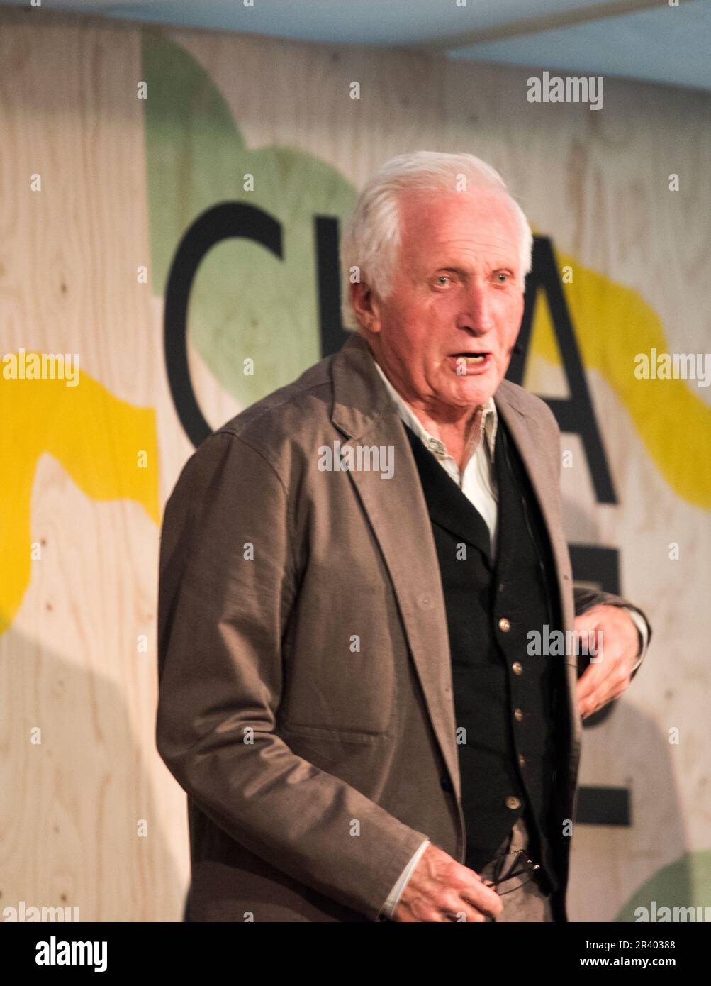 David Dimbleby, veteran BBC broadcaster gives a talk at Charleston ...