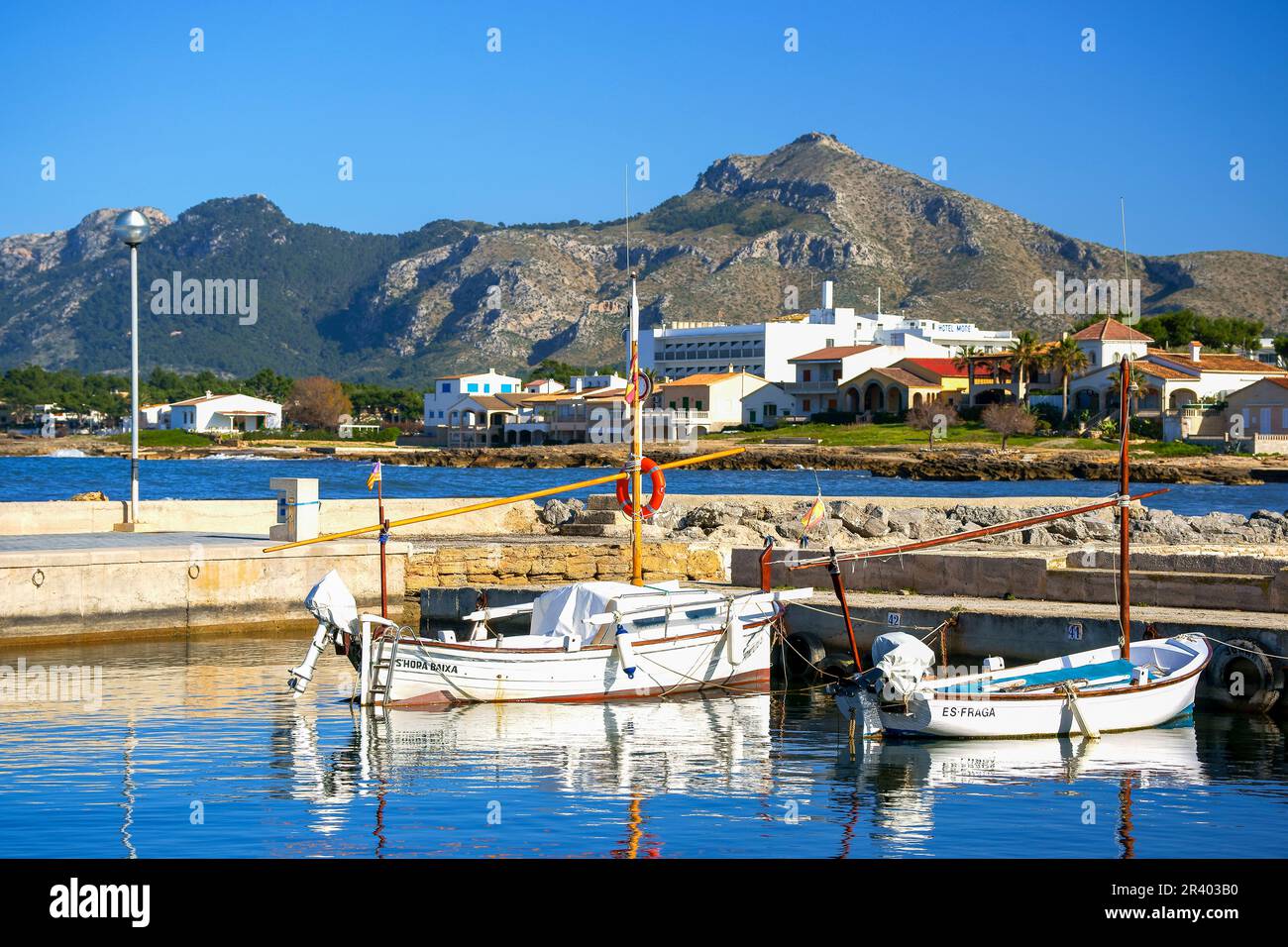 Es BarcarÃ¨s. Alcudia. Bahia de PollenÃ§a. Nord.Mallorca.Baleares.EspaÃ±a Stock Photo - Alamy
