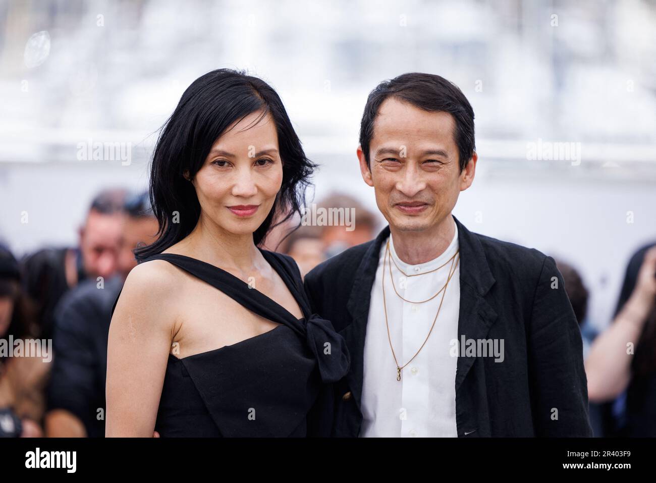 Cannes, France. 25th May, 2023. Tran Nu Yen Khe and Tran Anh Hung ...