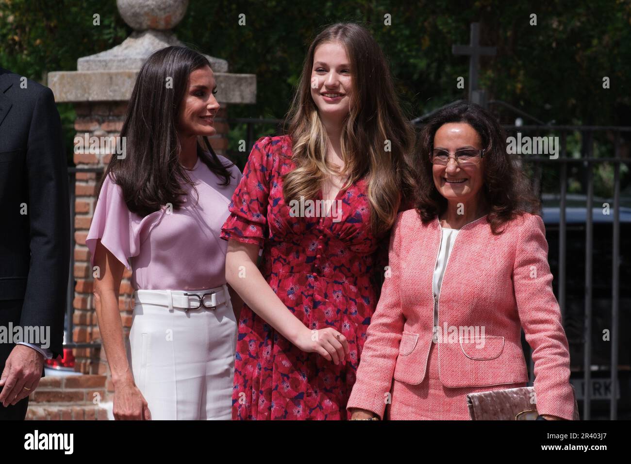 Madrid, Spain. 25th May, 2023. (L-R), Queen Letizia of Spain, Crown ...