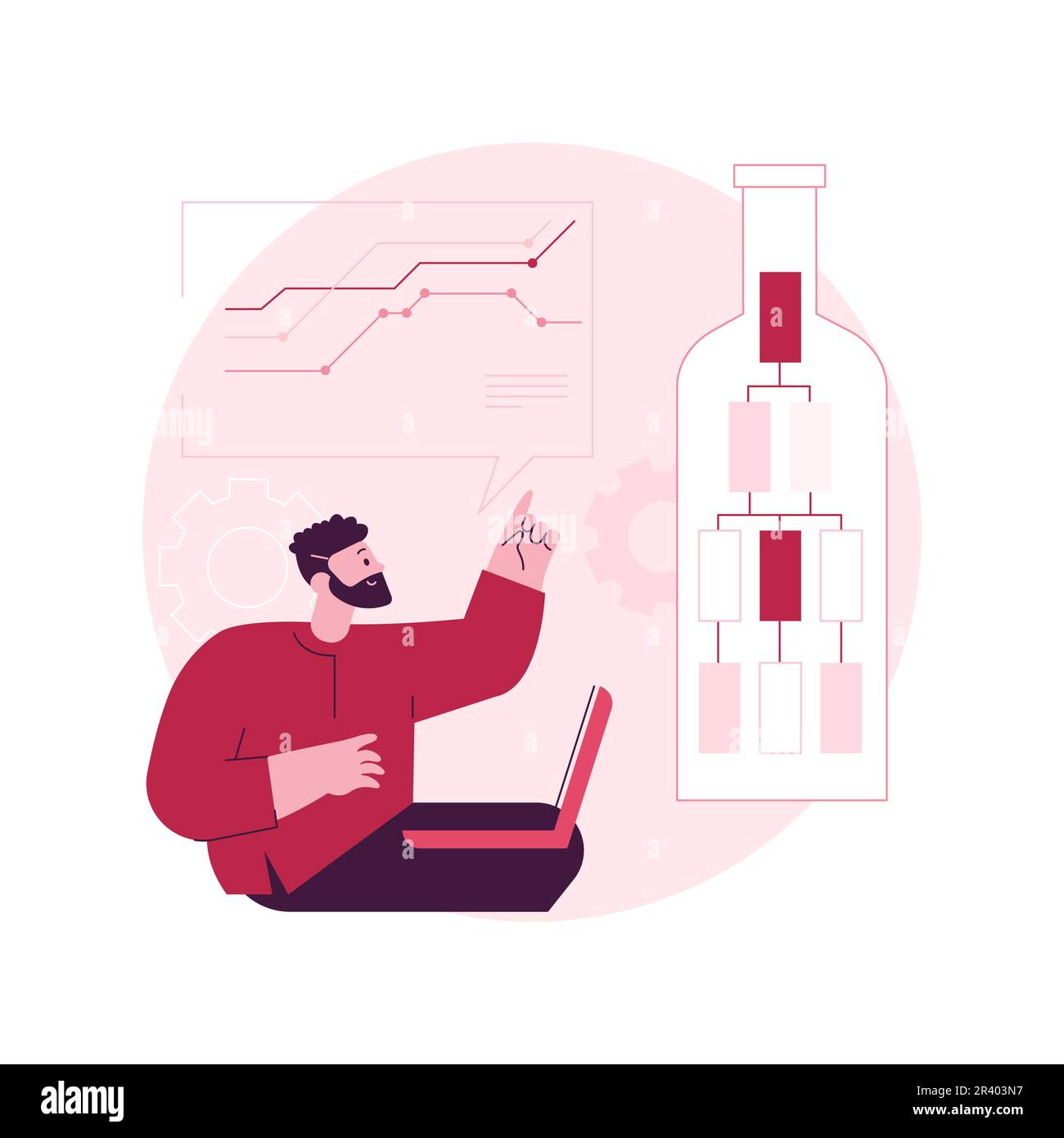 Bottleneck analysis abstract concept vector illustration. Visual ... Bottleneck analysis abstract concept vector illustration. Visual ...