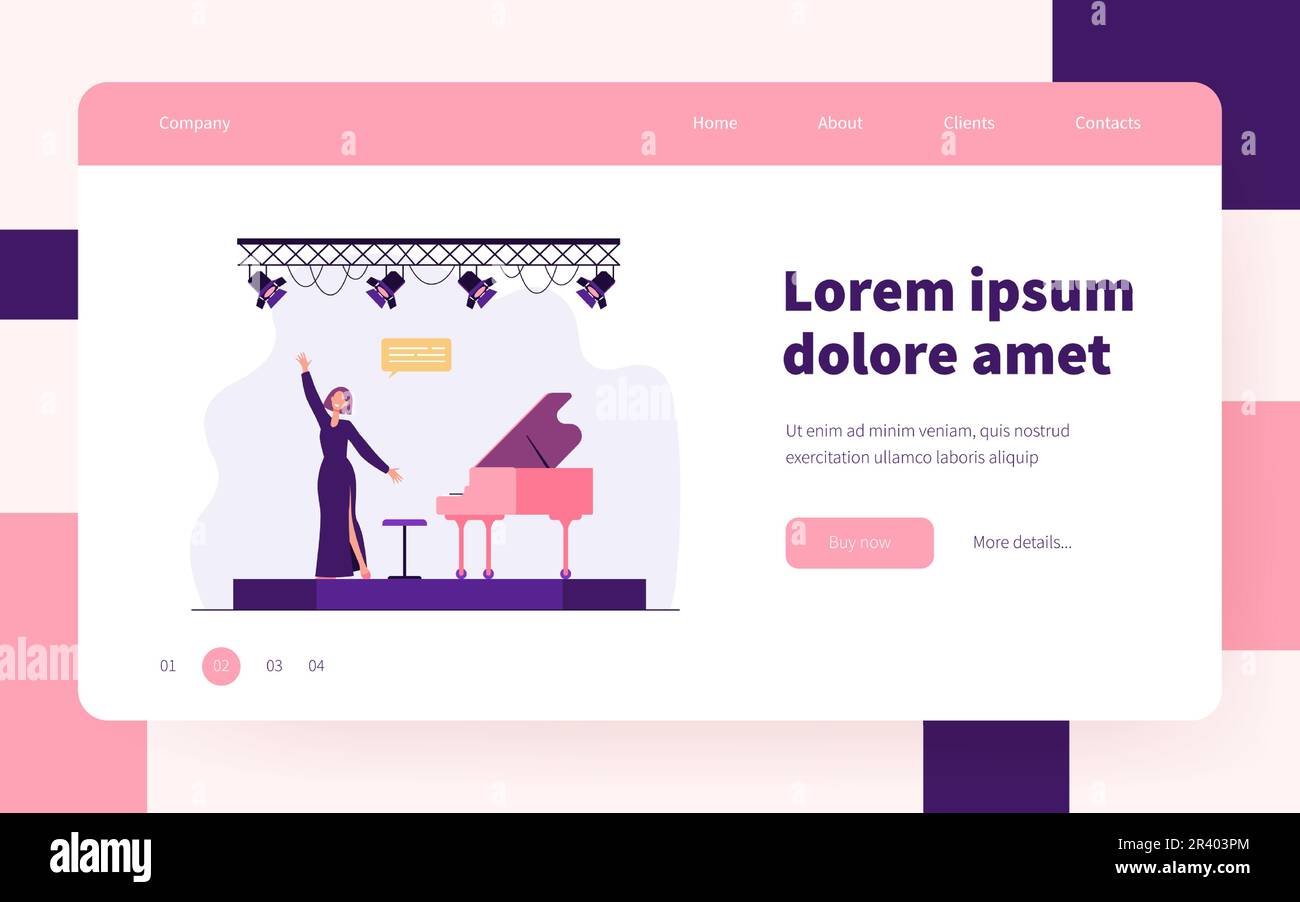 Singer performing on stage Stock Vector Image & Art - Alamy