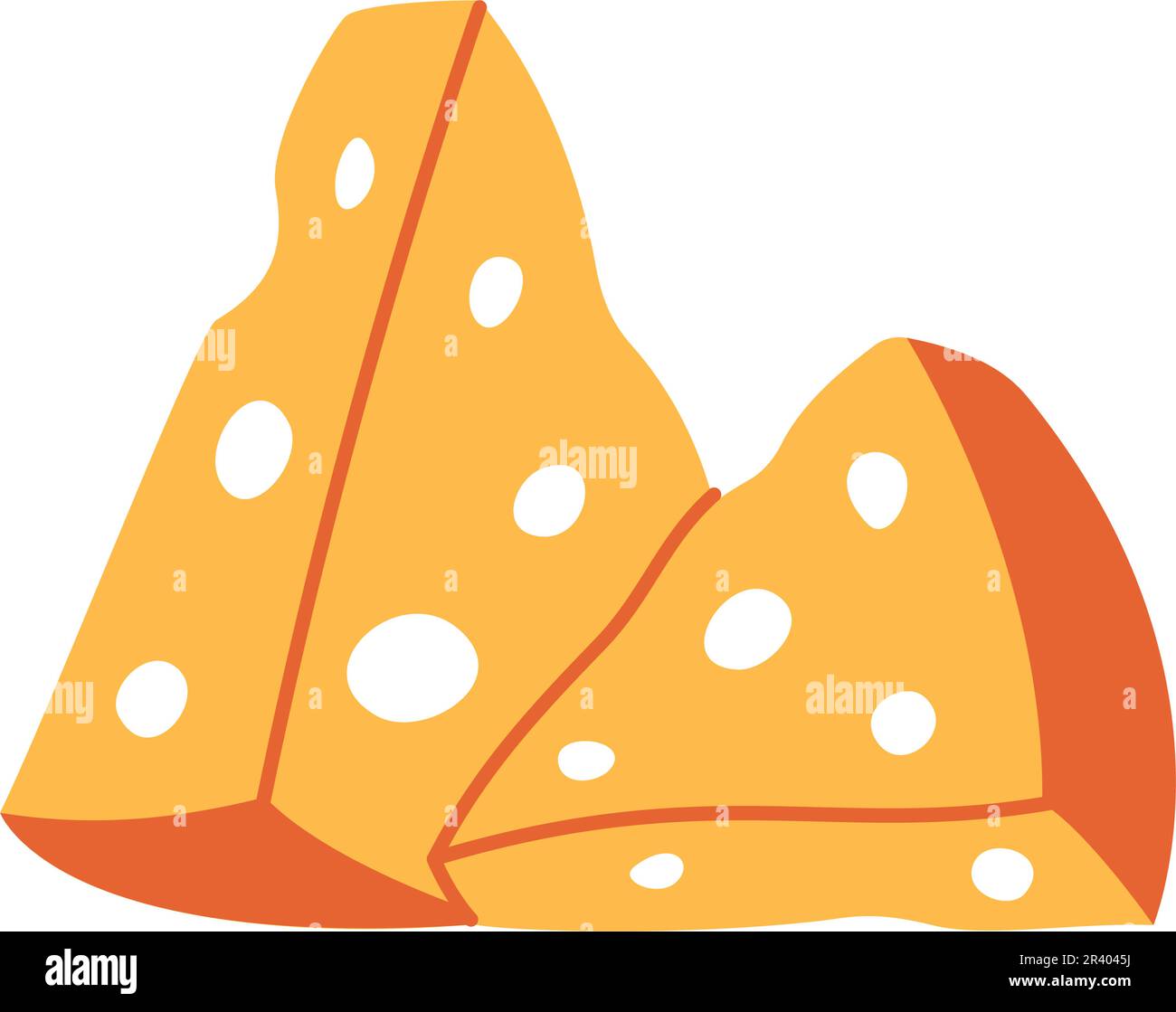Cheese pieces icon. Cheese products silhouette. Vector illustration ...