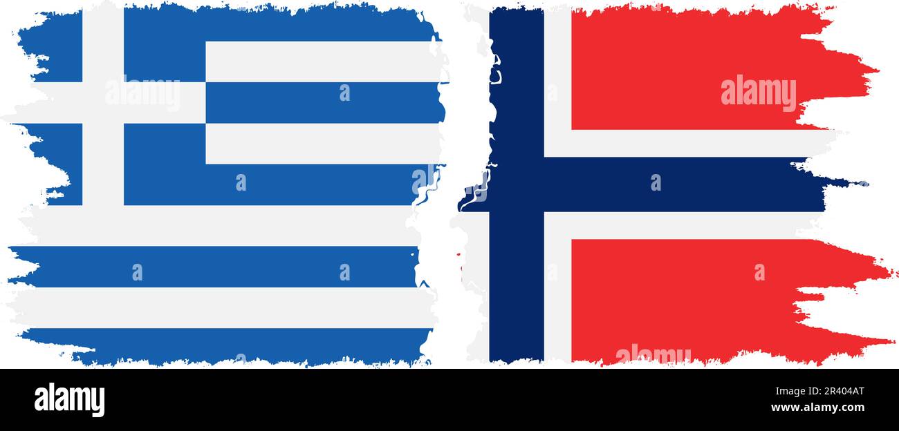Greece norway flag Stock Vector Images - Alamy