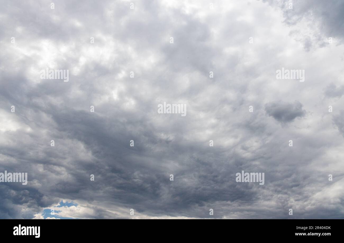 Cloudy gray sky texture Stock Photo - Alamy