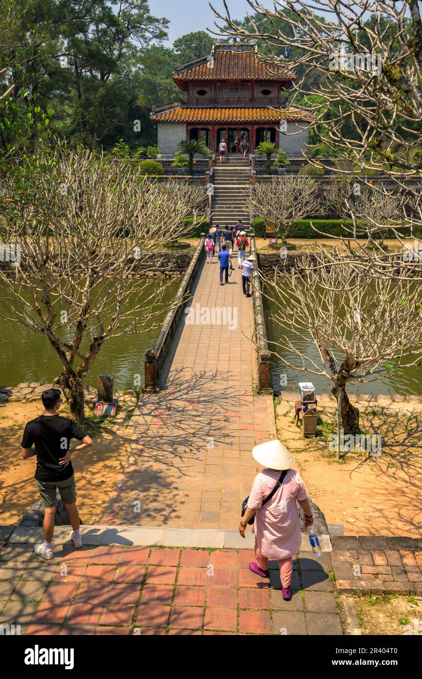 Path and steps to Minh Lau pavilion in Minh Mang's tomb complex, second ...