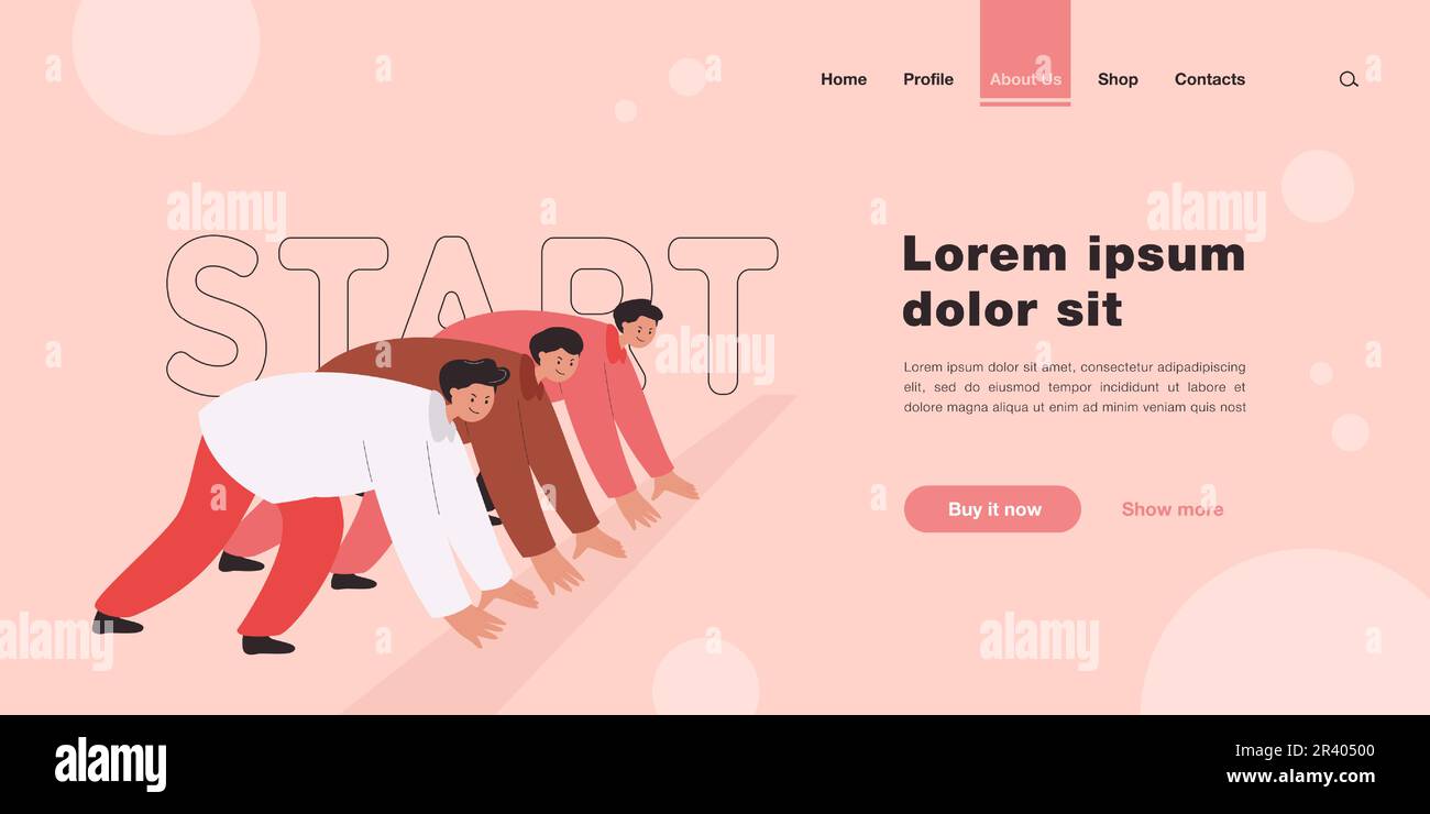 Ready to start cartoon hi-res stock photography and images - Alamy