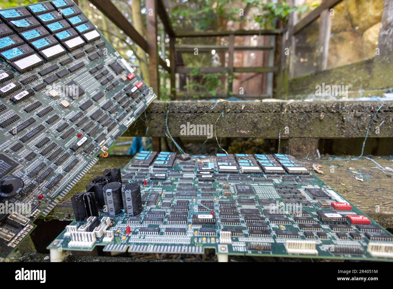 Old motherboard circuit boards Stock Photo - Alamy