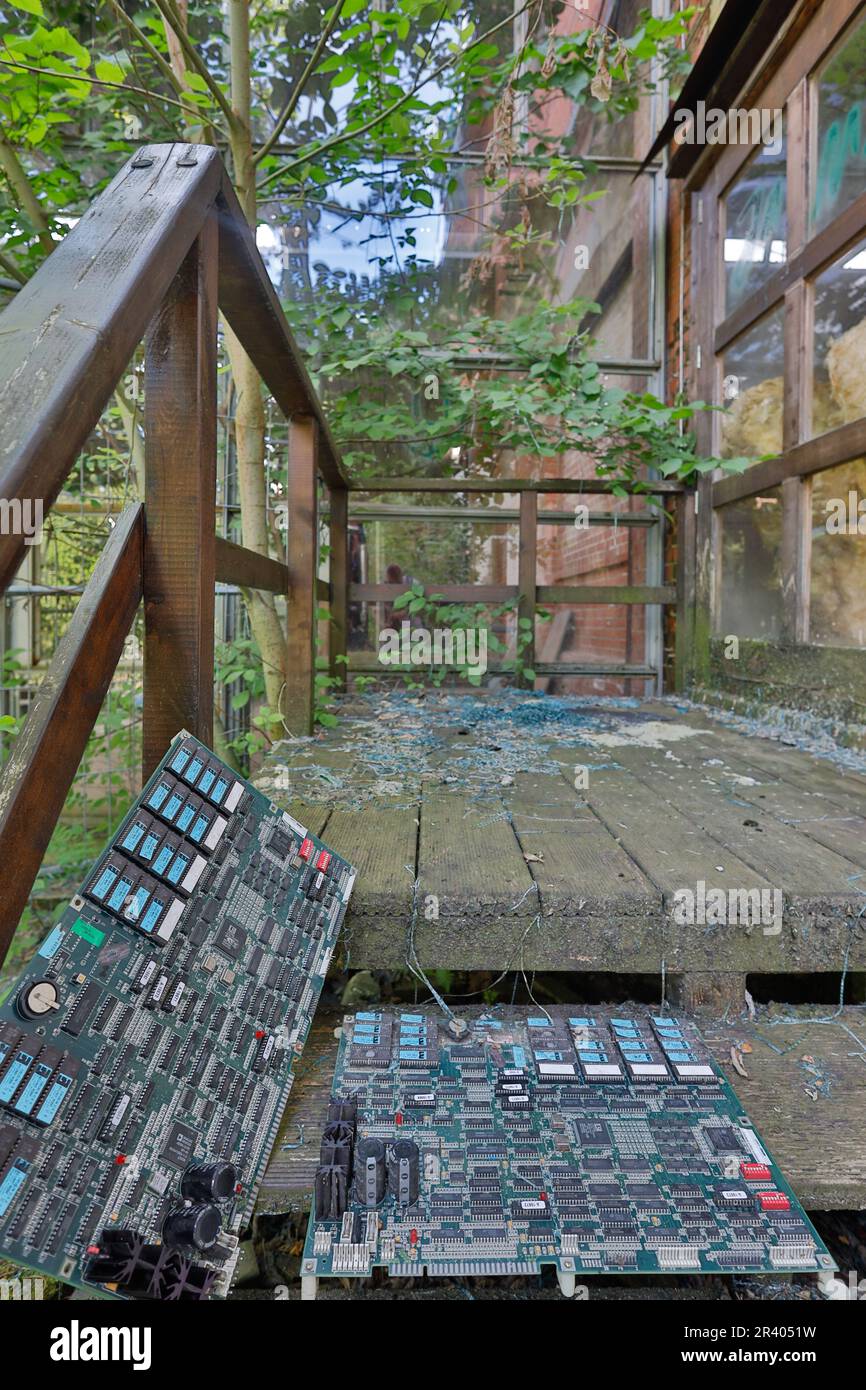 Old motherboard circuit boards Stock Photo - Alamy