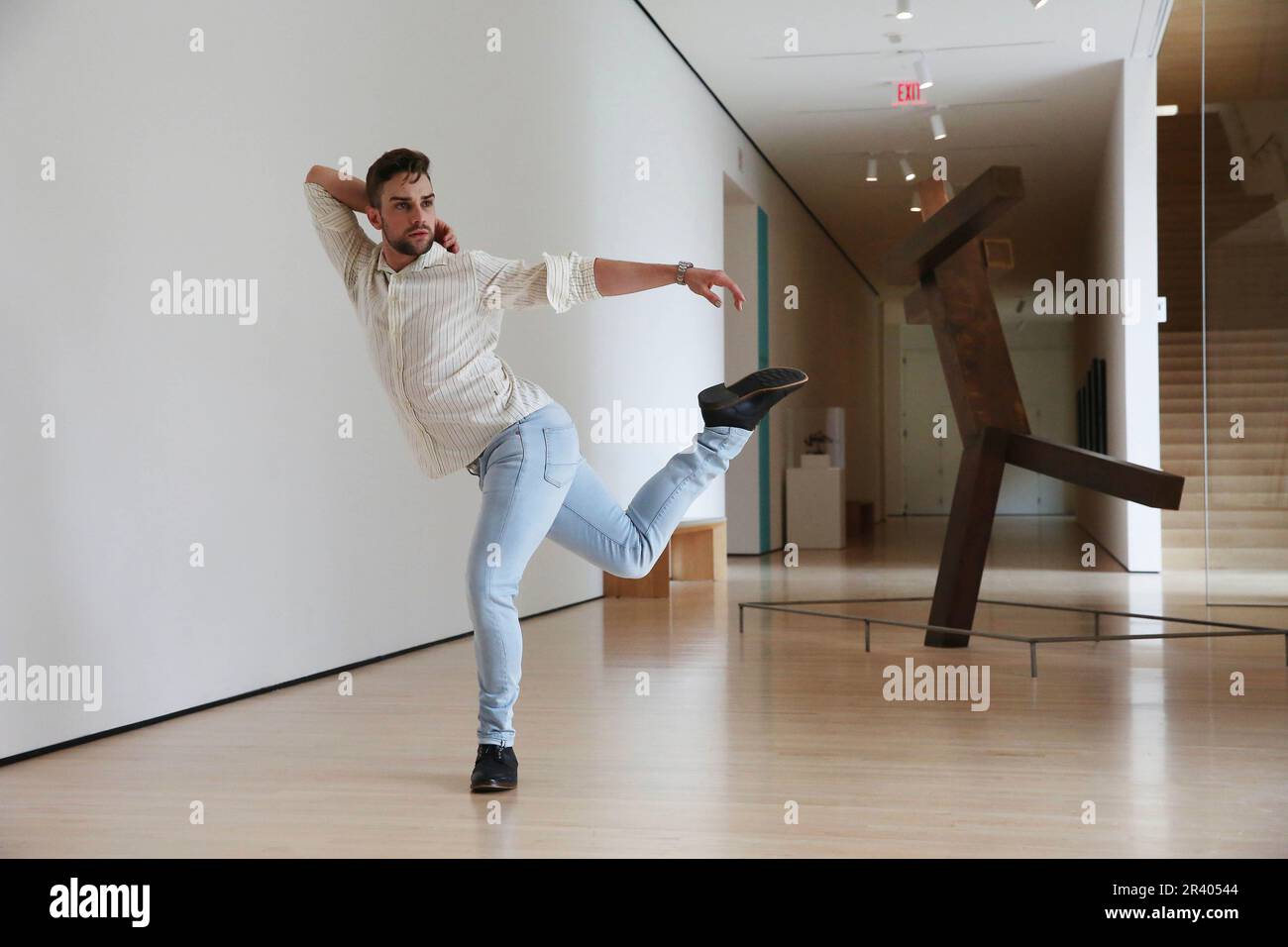 Dancer/choreographer Myles Thatcher poses for a portrait with Joel ...