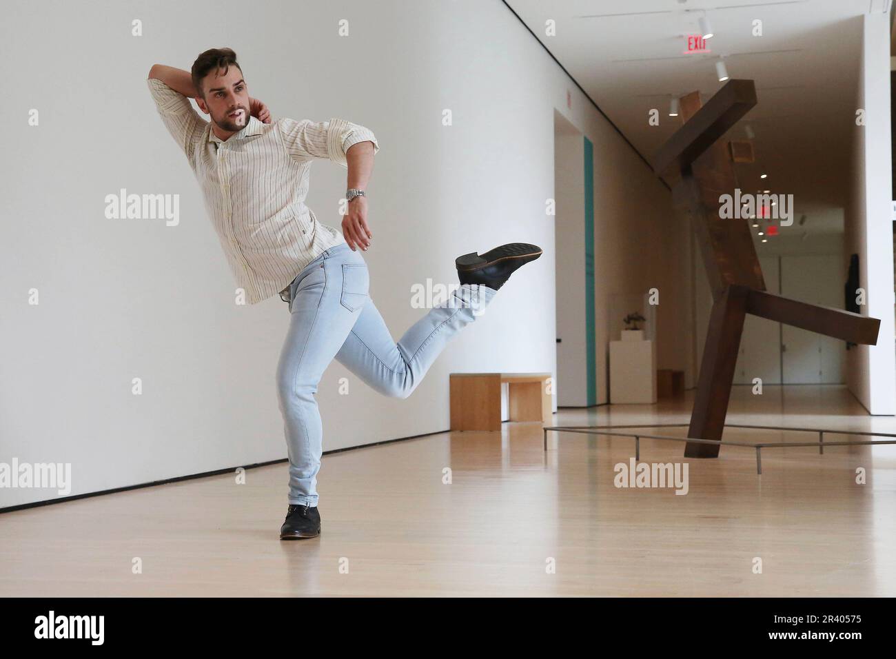 Dancer/choreographer Myles Thatcher poses for a portrait with Joel ...