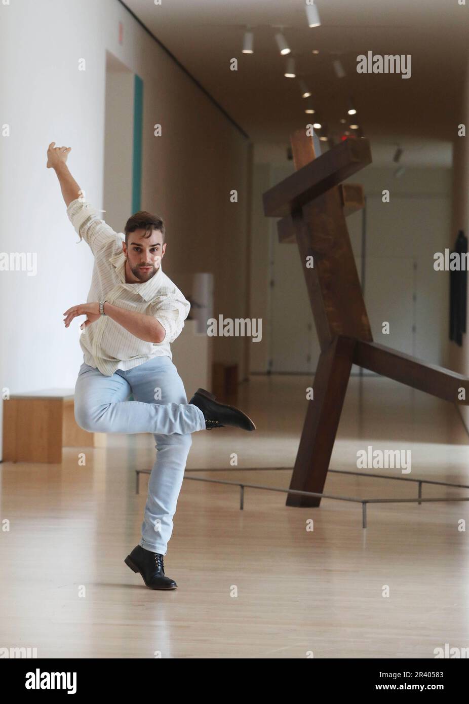 Dancer/choreographer Myles Thatcher poses for a portrait with Joel ...